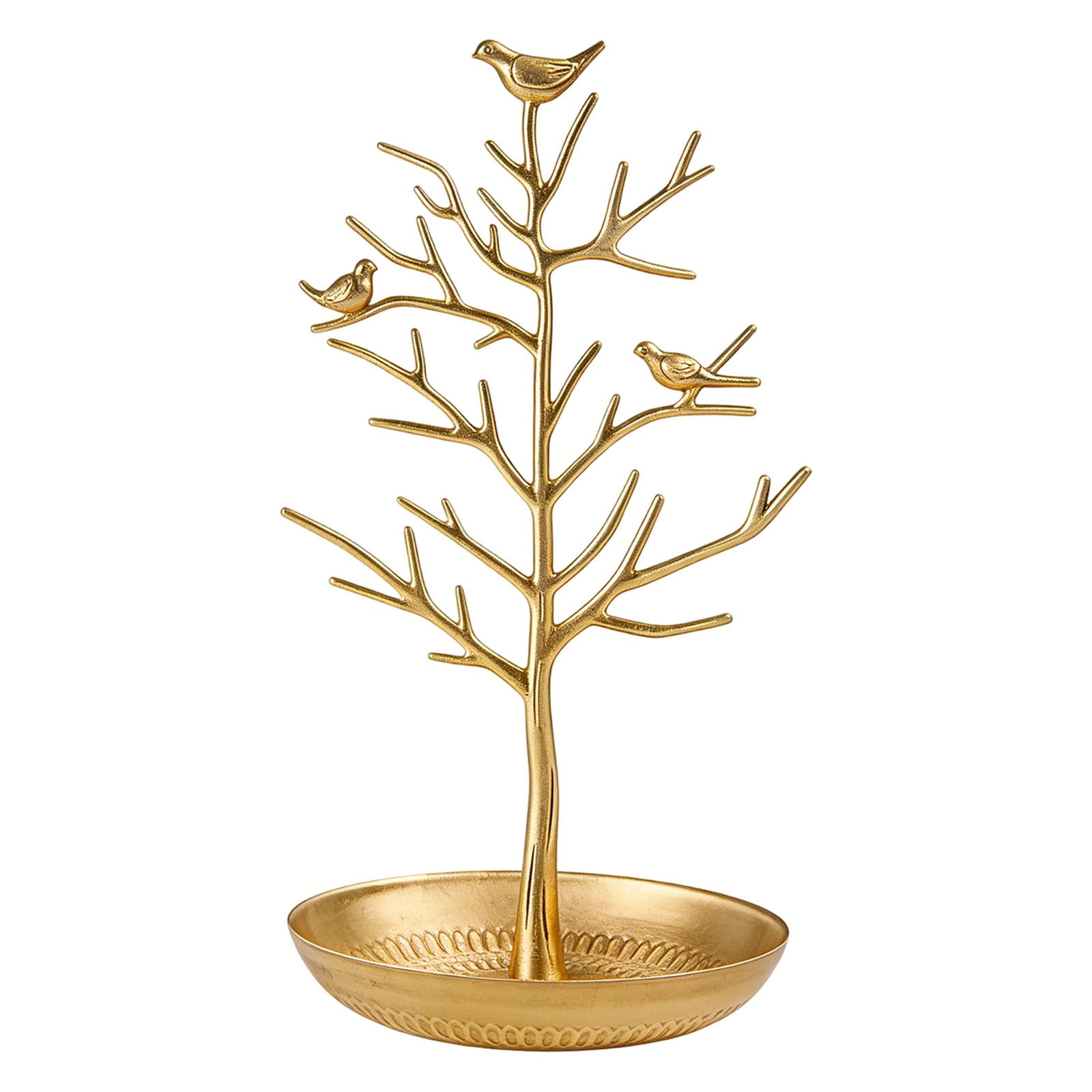 Antique-Silver Jewelry Tree Stand 11.4" Bird & Candy Theme, Multi ...