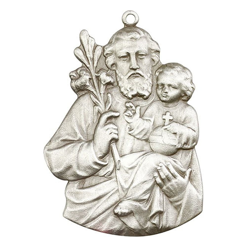 Antique Silver St. Joseph Keychain - Walmart.com