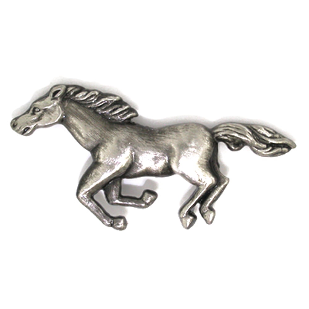 Antique Silver Wild Horse Animal Lover Lapel Pin - Walmart.com