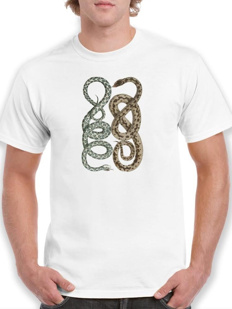 Antique Snakes Iv. T-Shirt Men -Vision Studio Designs, Male 4X-Large ...