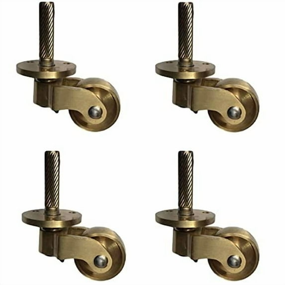 Antique Solid Brass Caster with 25mm Wheel,Moving Castor Wheels,360 ...