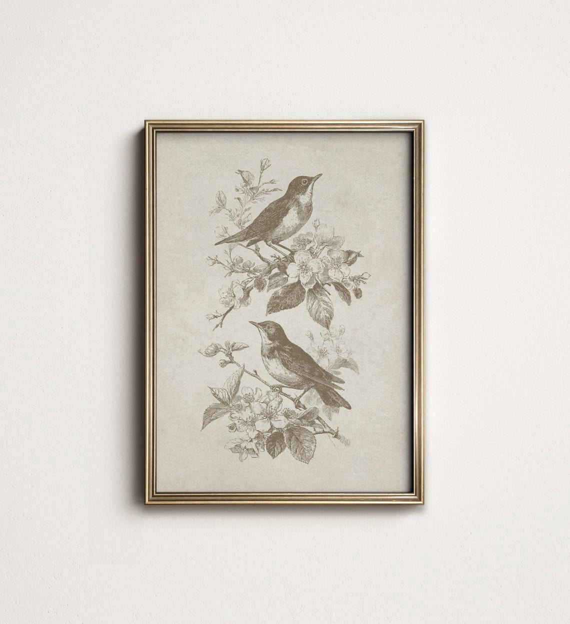 Antique Songbird French Country Poster, Unframed Size 12x18 - Walmart.com