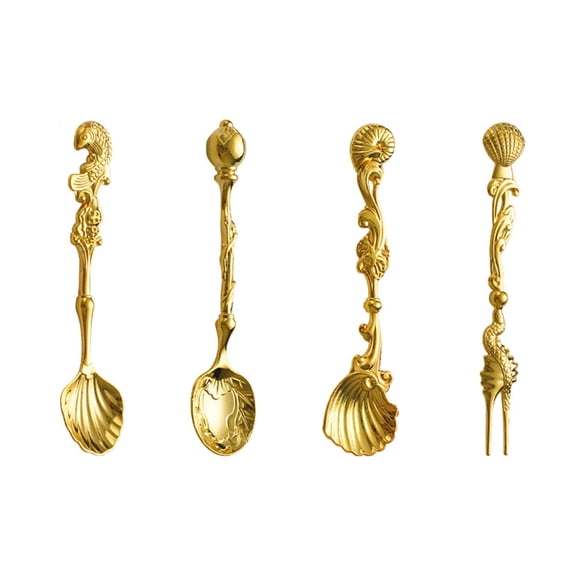 Antique Spoon Set with Ergonomic Designs Zincs Alloy Construction ...