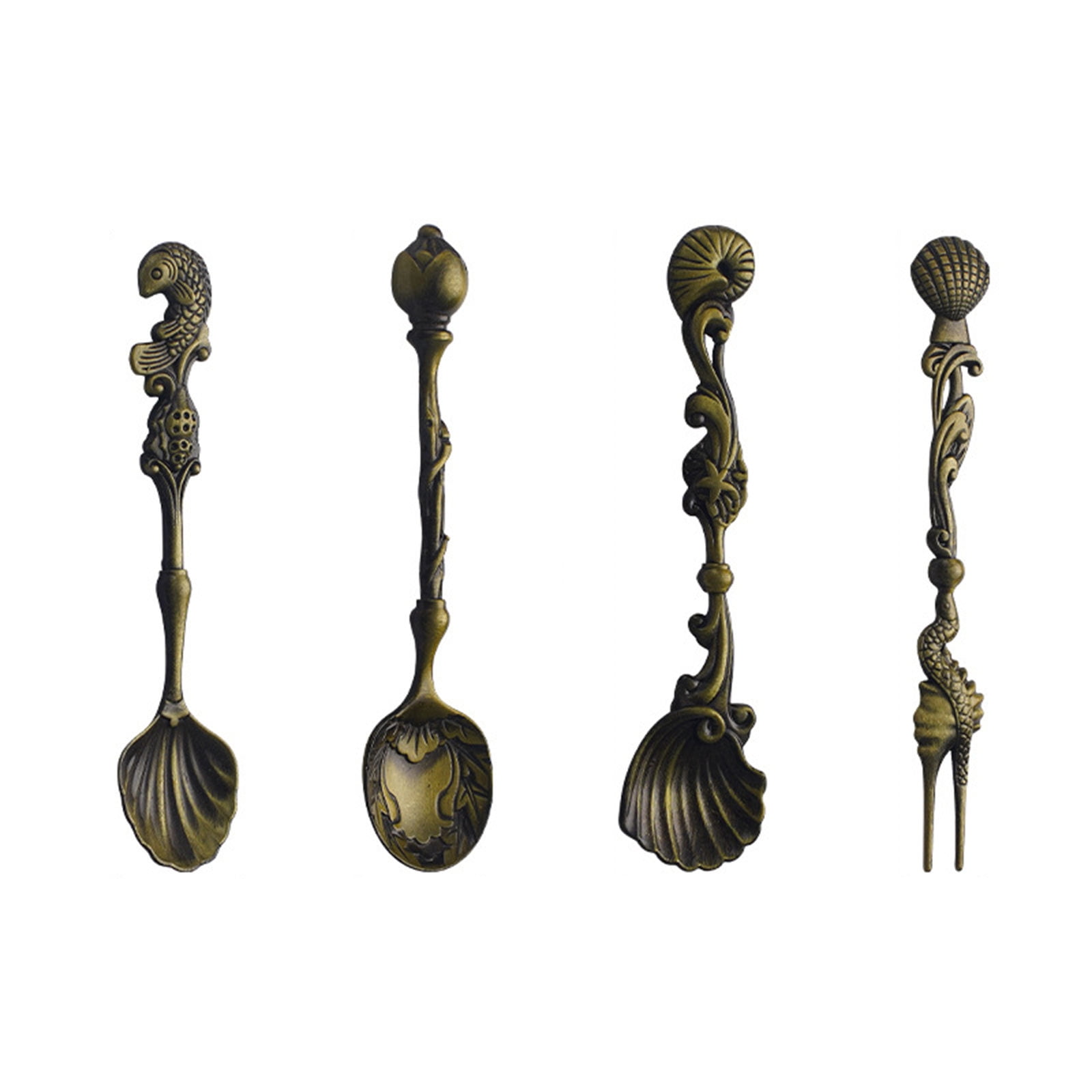 Antique Spoon Set with Ergonomic Designs Zincs Alloy Construction ...