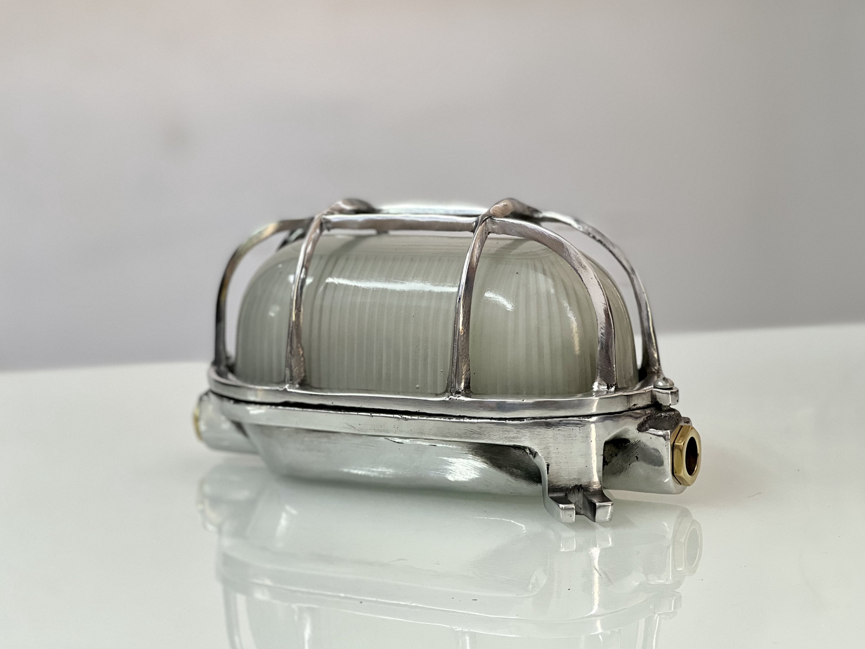 Antique Style Aluminum Metal Oval Bulkhead Ceiling Wall Mount Light ...