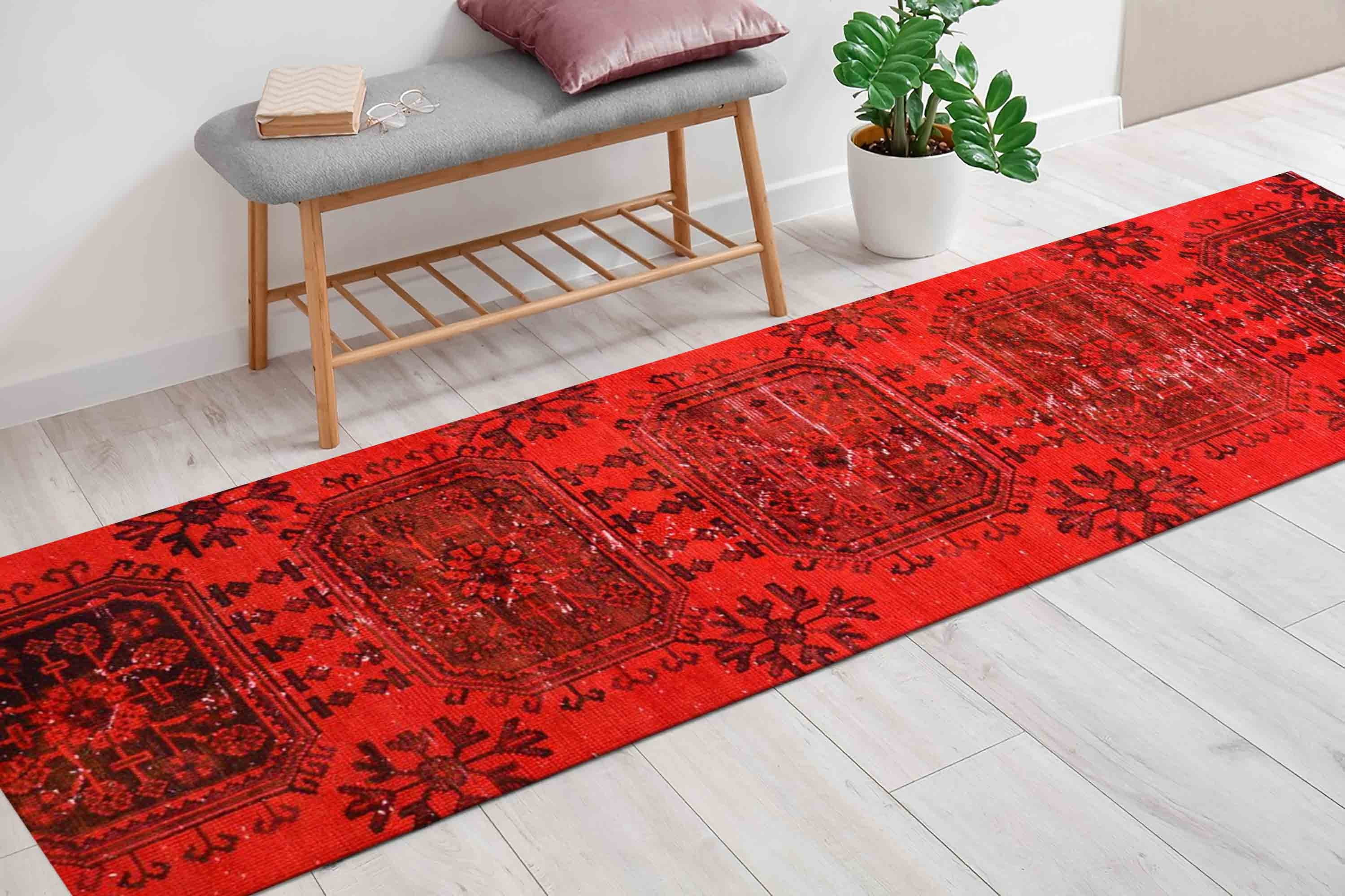 Antique Style Rug, Rug, Gift For Him Rugs, Black And Red Rugs, Classic ...