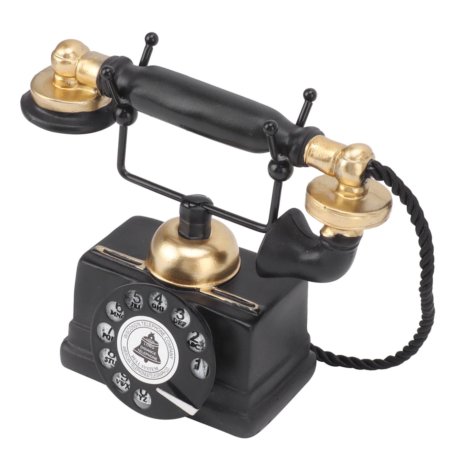 Antique Style Telephone Decoration, Detailed Resin Craftsmanship For A ...