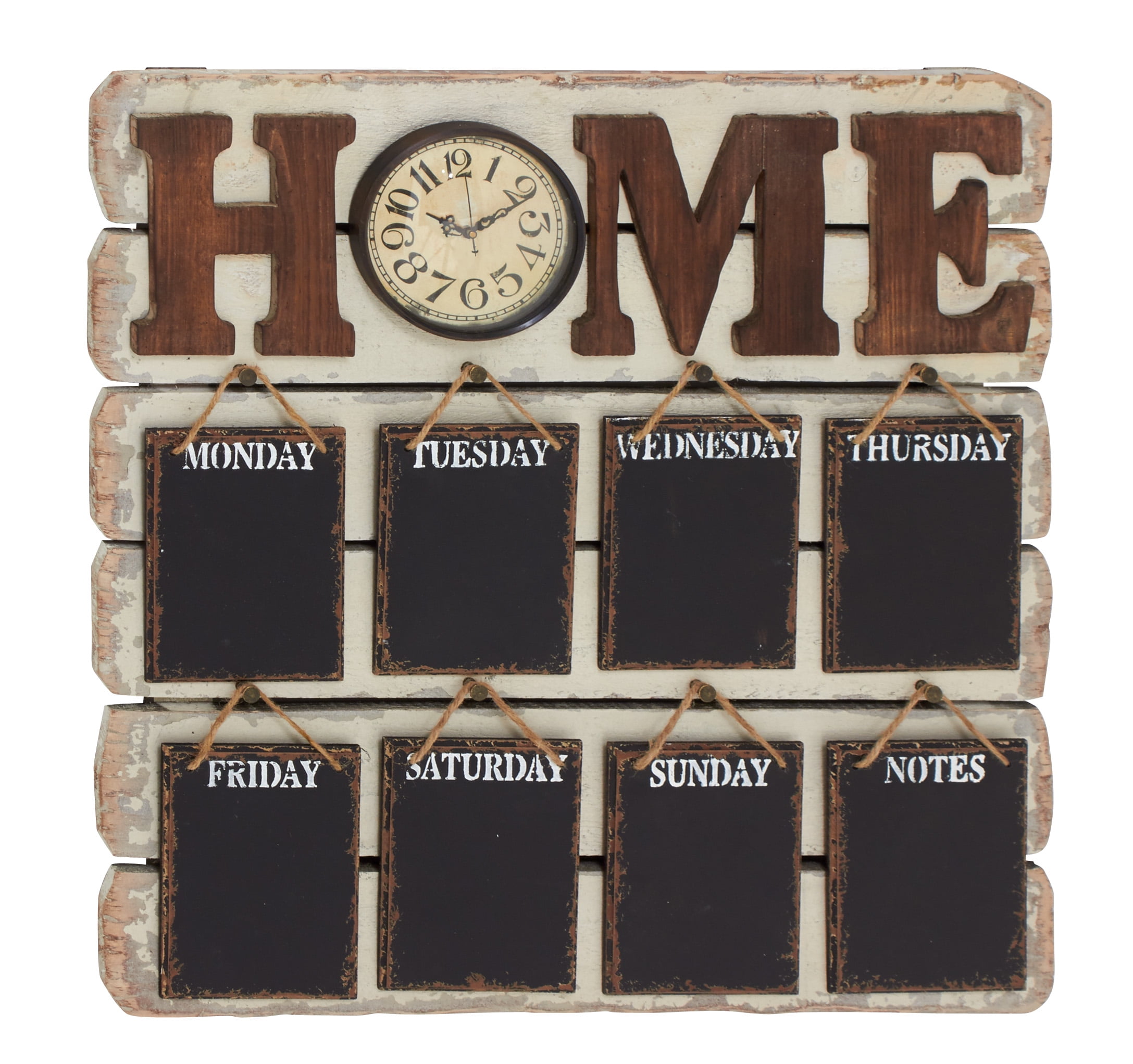 Antique Styled Brilliant Wood Memo Clock - Walmart.com