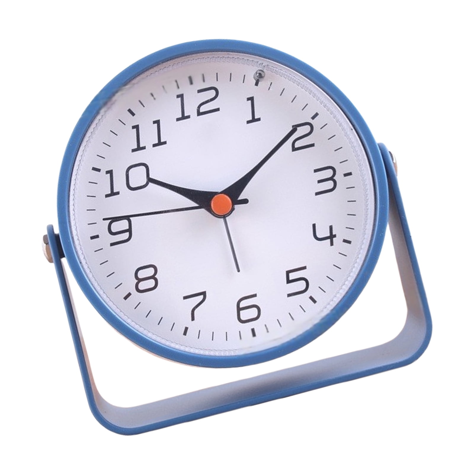 Antique Styles Desk Shelf Clock Operated NonTicking Metal Clock for ...