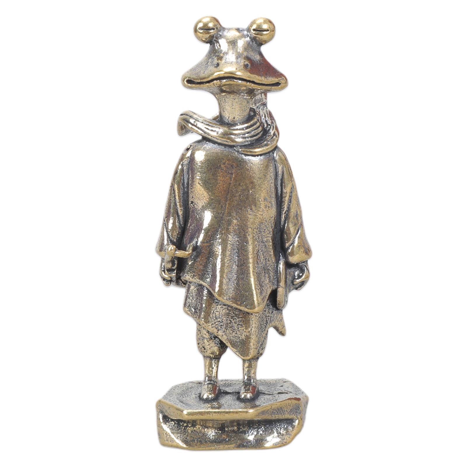 Antique Styles Frogs Swordsman Statue Vintage Brass Frogs Standing ...