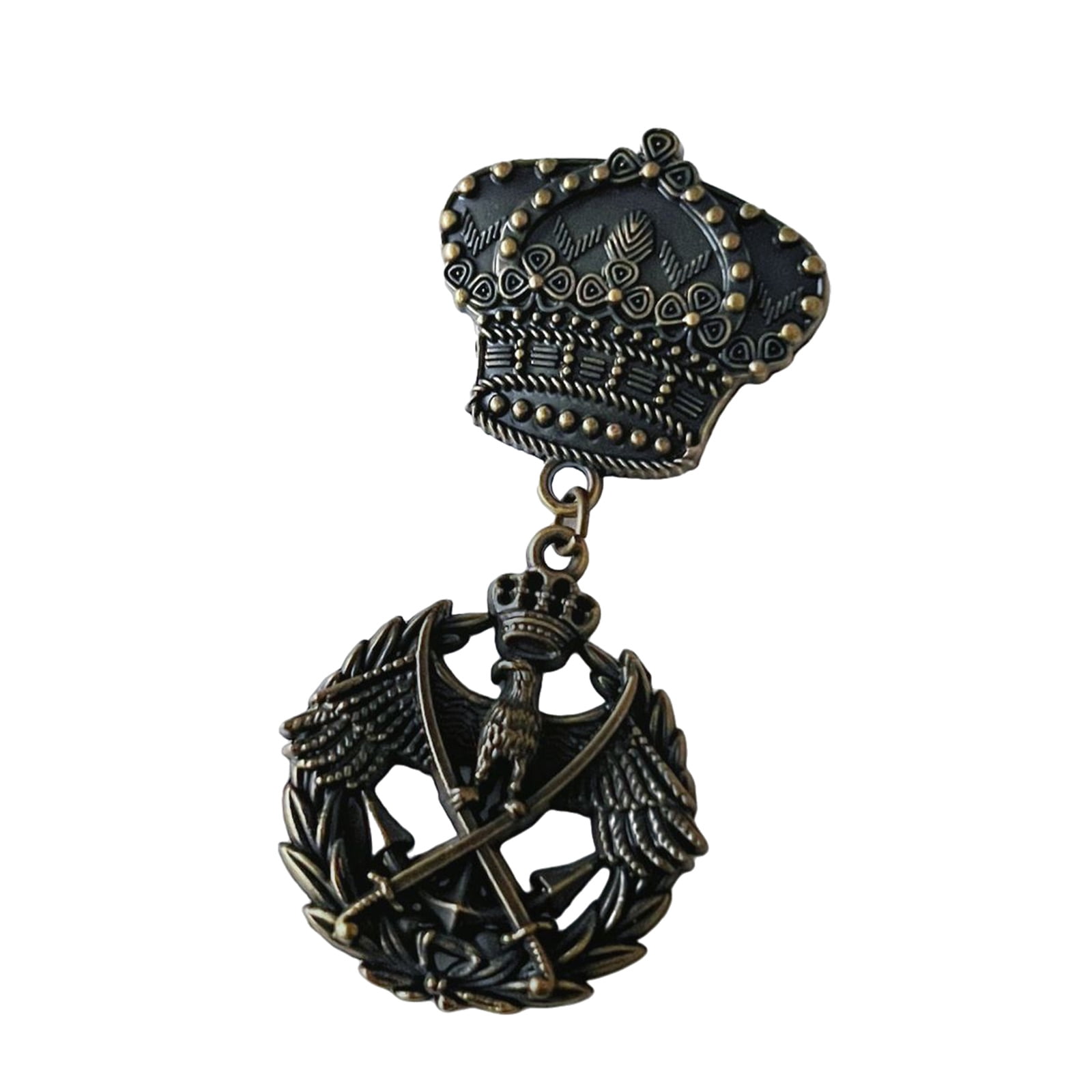 Antique Styles Martial Collector Metal Badge with Carved Detailing for ...