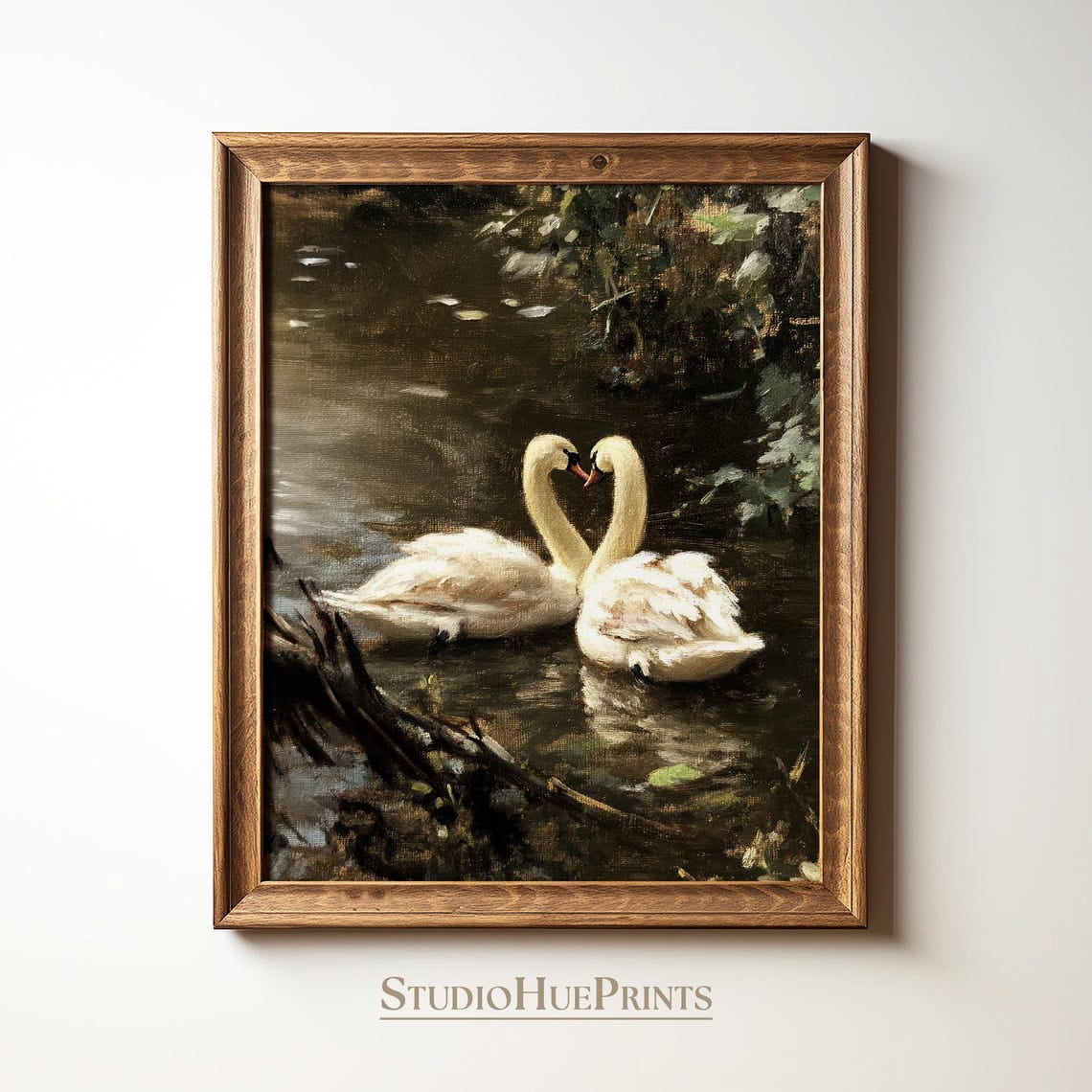 Antique Swan Neutral Farmhouse Poster, Unframed Paper Poster 16x20in ...