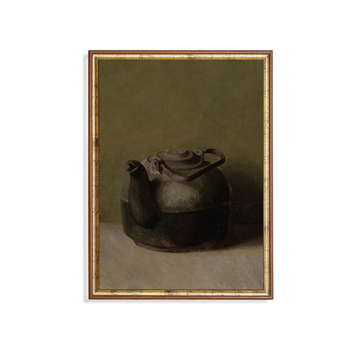 Antique Teapot Still Life Vintage Farmhouse Art Poster Unframed Paper ...