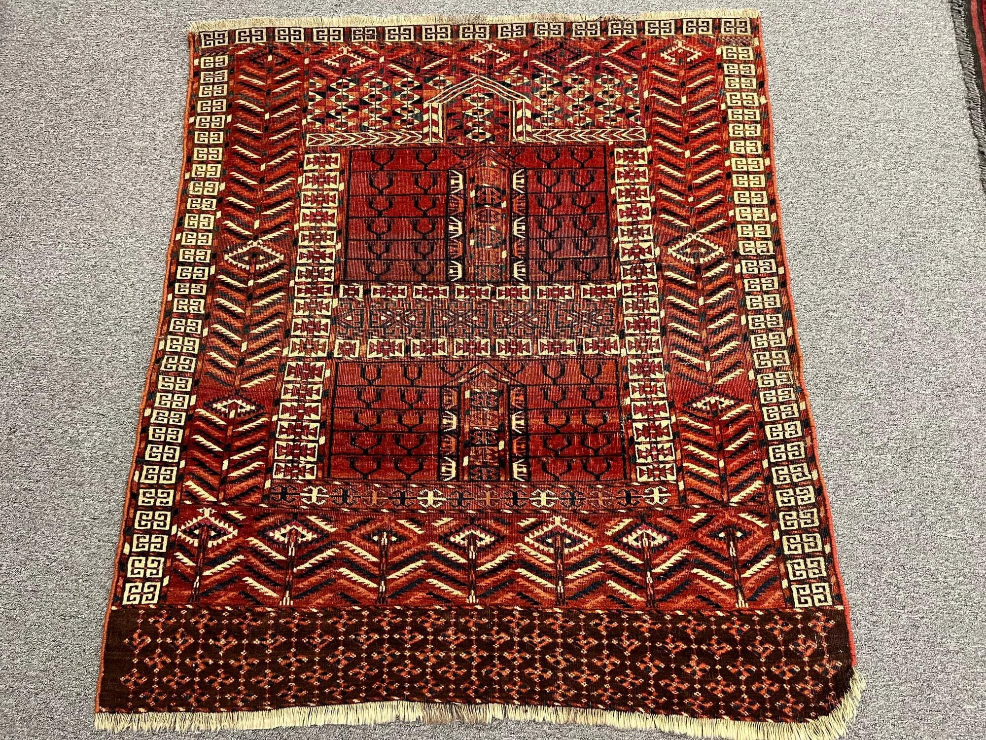 Antique Tekke Turkmen Ensi of Classic Design - Walmart.com