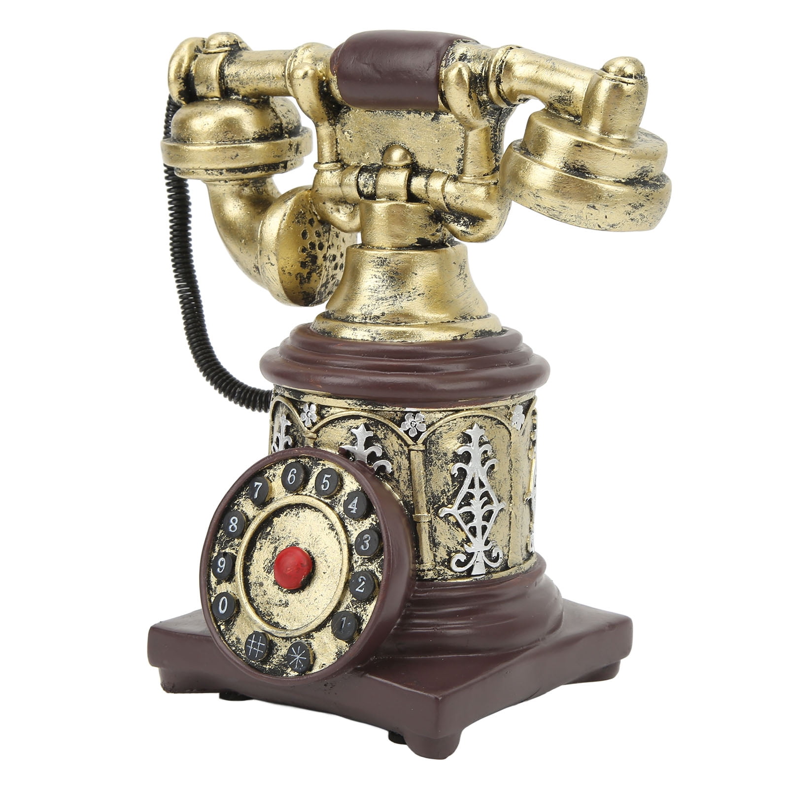 Antique Telephone Ornament Vintage Landline Home Decorative Telephone ...
