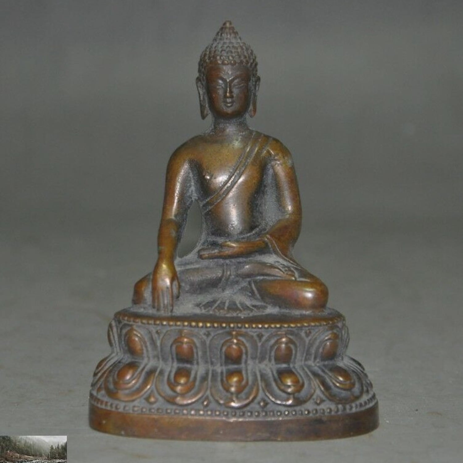 Antique Tibetan Buddhism Bronze Medical Buddha Statue Buddhist Altar ...