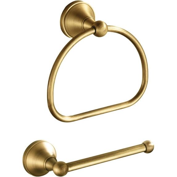 Antique Toilet Paper Holder Hand Towel Holder 2 Pieces Set Bathroom ...