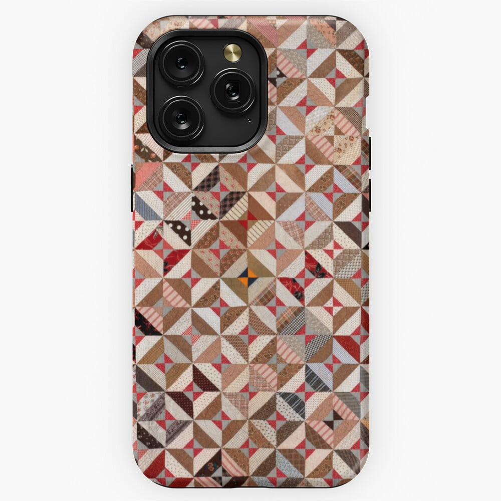 Antique Trapezoidal Quilted Patchwork Design iPhone Case 17 through 11 ...