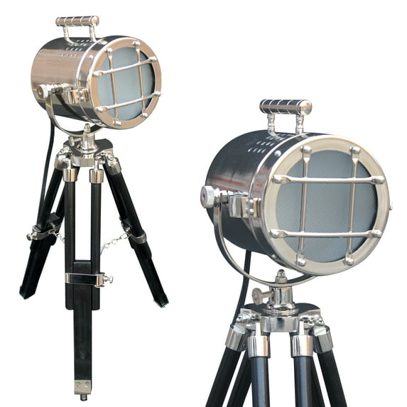 Antique Tripod Style Vintage Model searchlight Wood Tripod Lamps LED ...