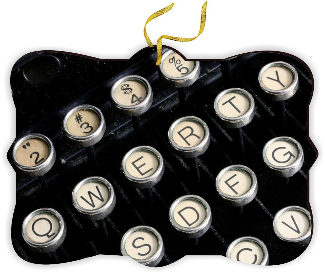 Antique Typewriter Close-Up - for Car Interior Rear View Mirror Hanger ...