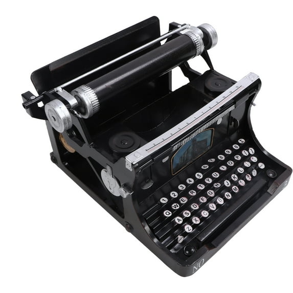 OTVIAP Antique Typewriter Model, Vintage Retro Black Portable Home ...