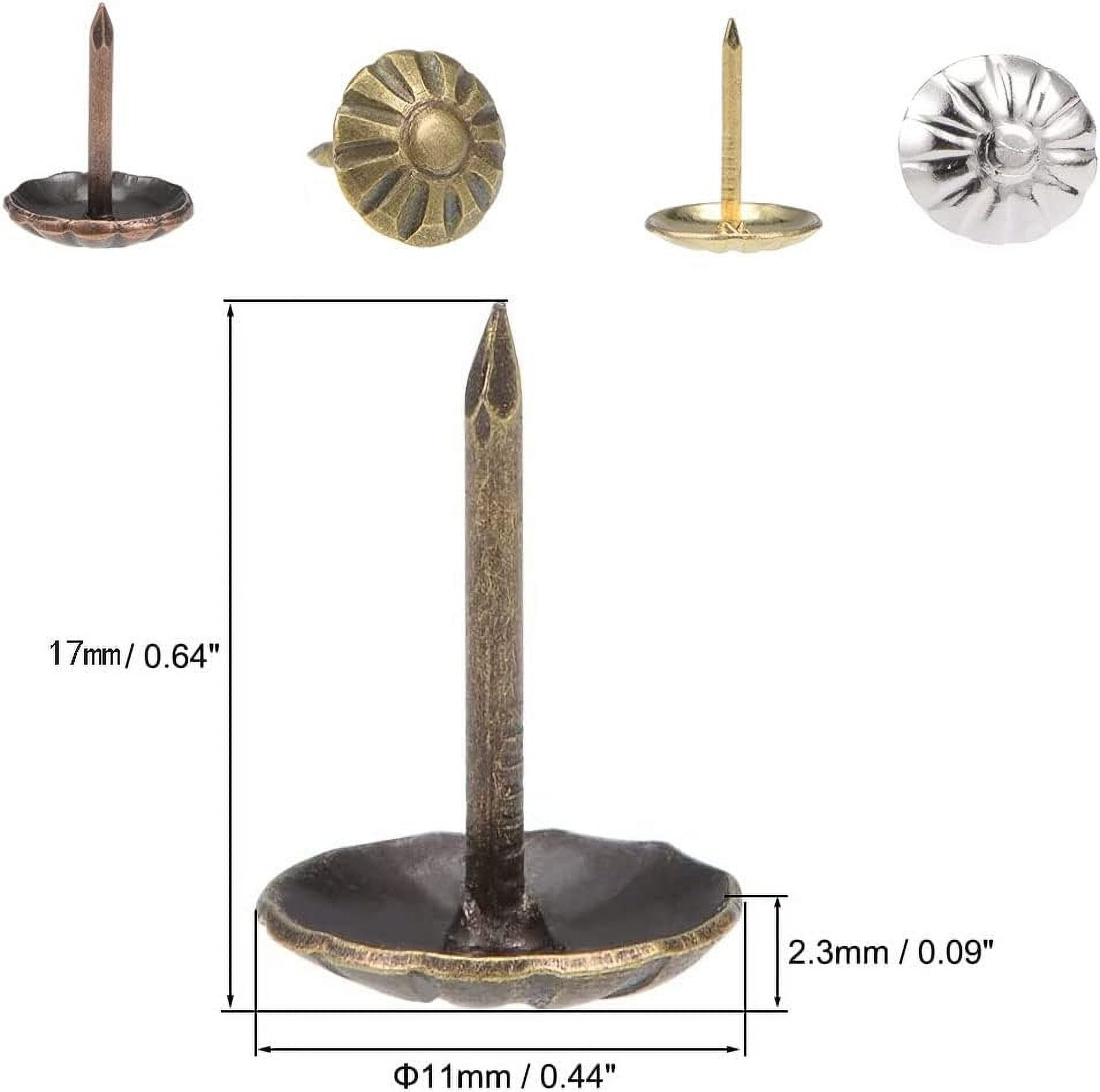 Antique Upholstery Tacks,120PCS,Furniture Tacks Nails,7/16 Inch ...