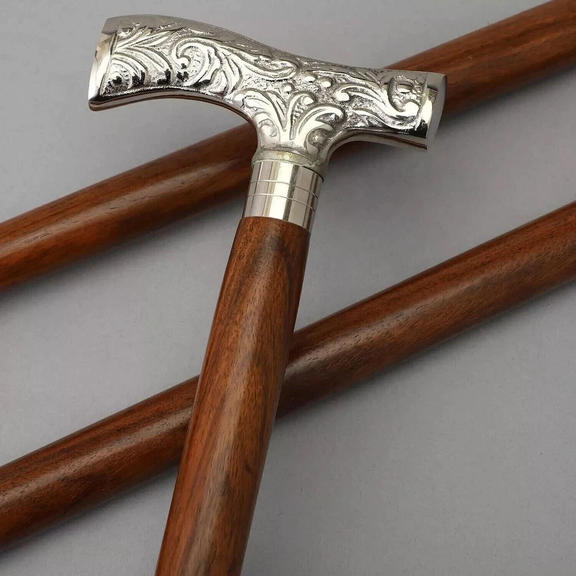 Antique Vintage Derby Handle stick Collectible wood walking stick cane ...