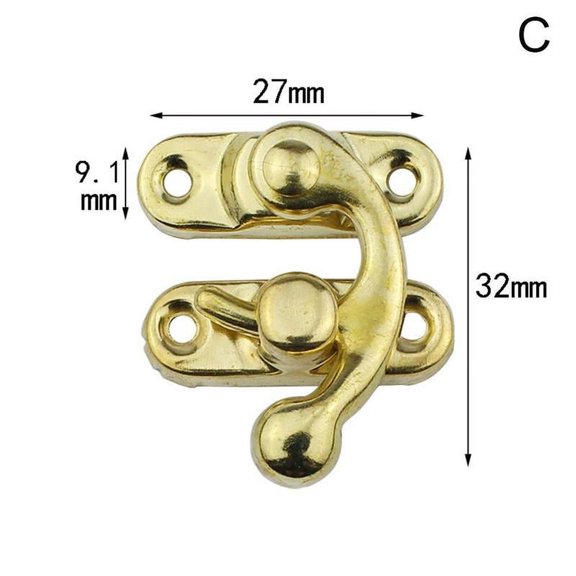 Antique Hasps 16pcs Decorative Clip Clasp Zinc Alloy Lock Catch Latches ...