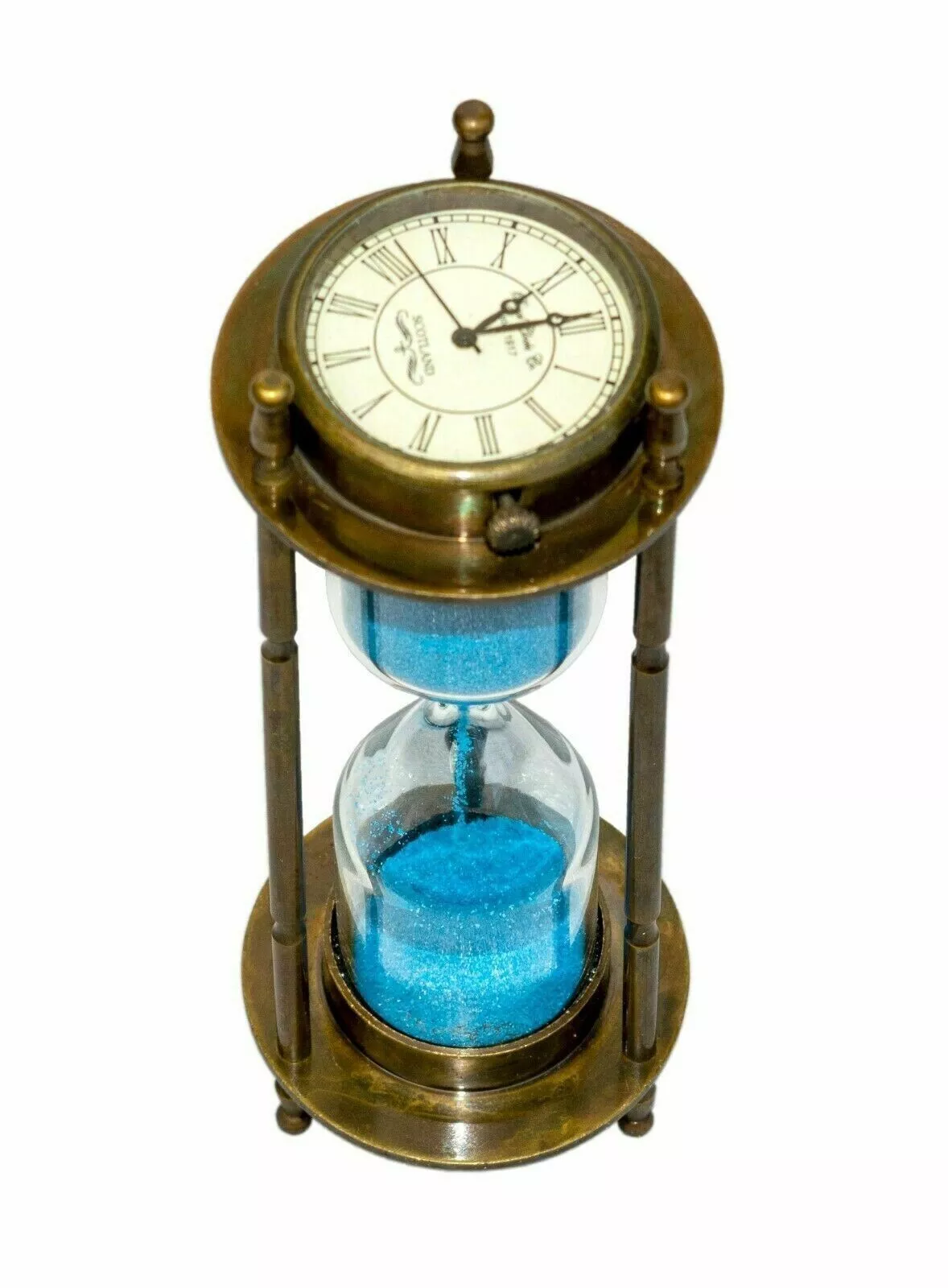 Antique Vintage Maritime Brass 5 Minute Sand Timer Nautical Hourglass ...