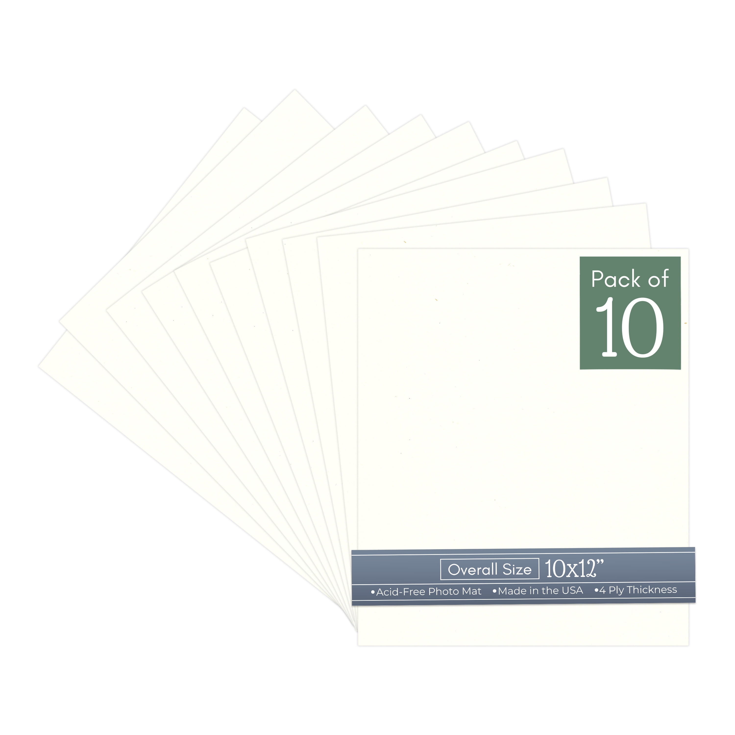 Antique White 10x12 Uncut Art Mat Board - No Opening - 10 Mats ...