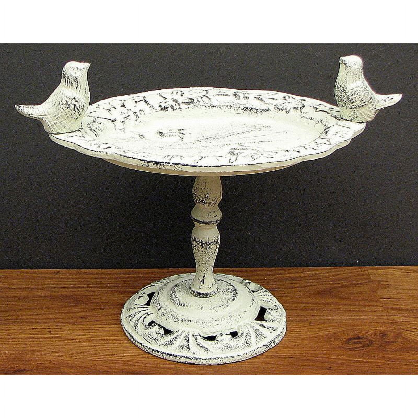 Antique White Bird Bath - Walmart.com