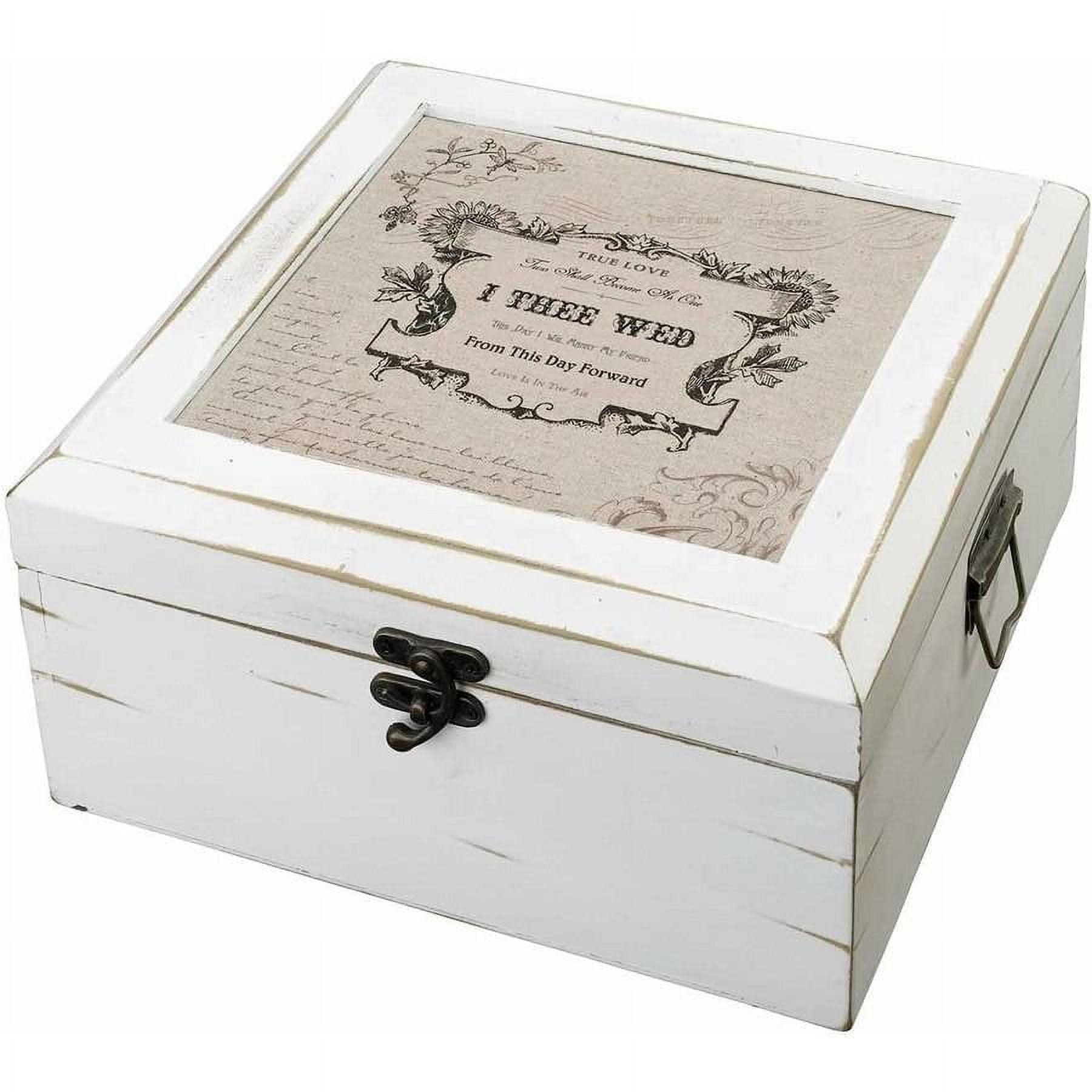 Antique White Card Box-True Love - Walmart.com