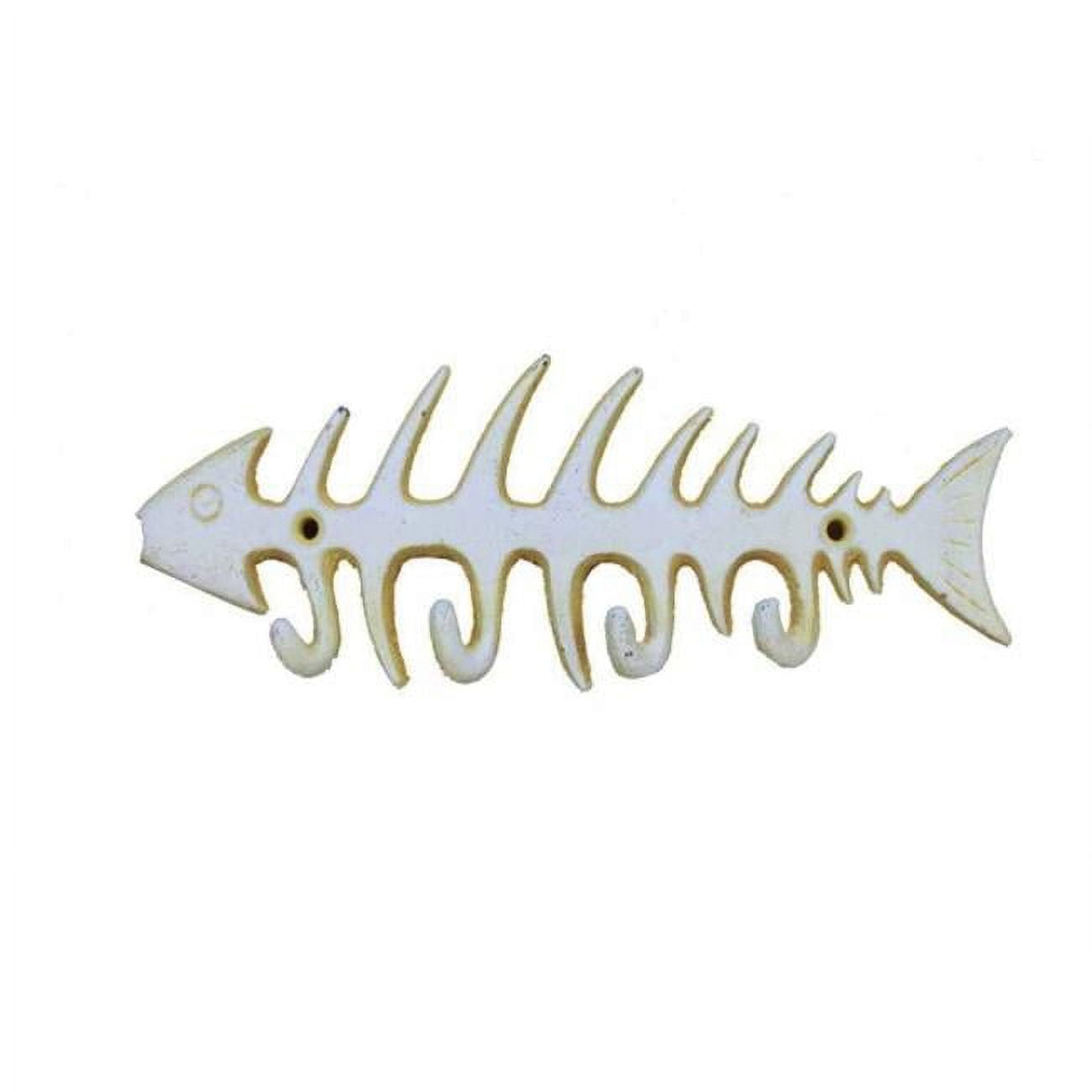 Antique White Cast Iron Fish Bone Key Rack - 8 in. - Walmart.com