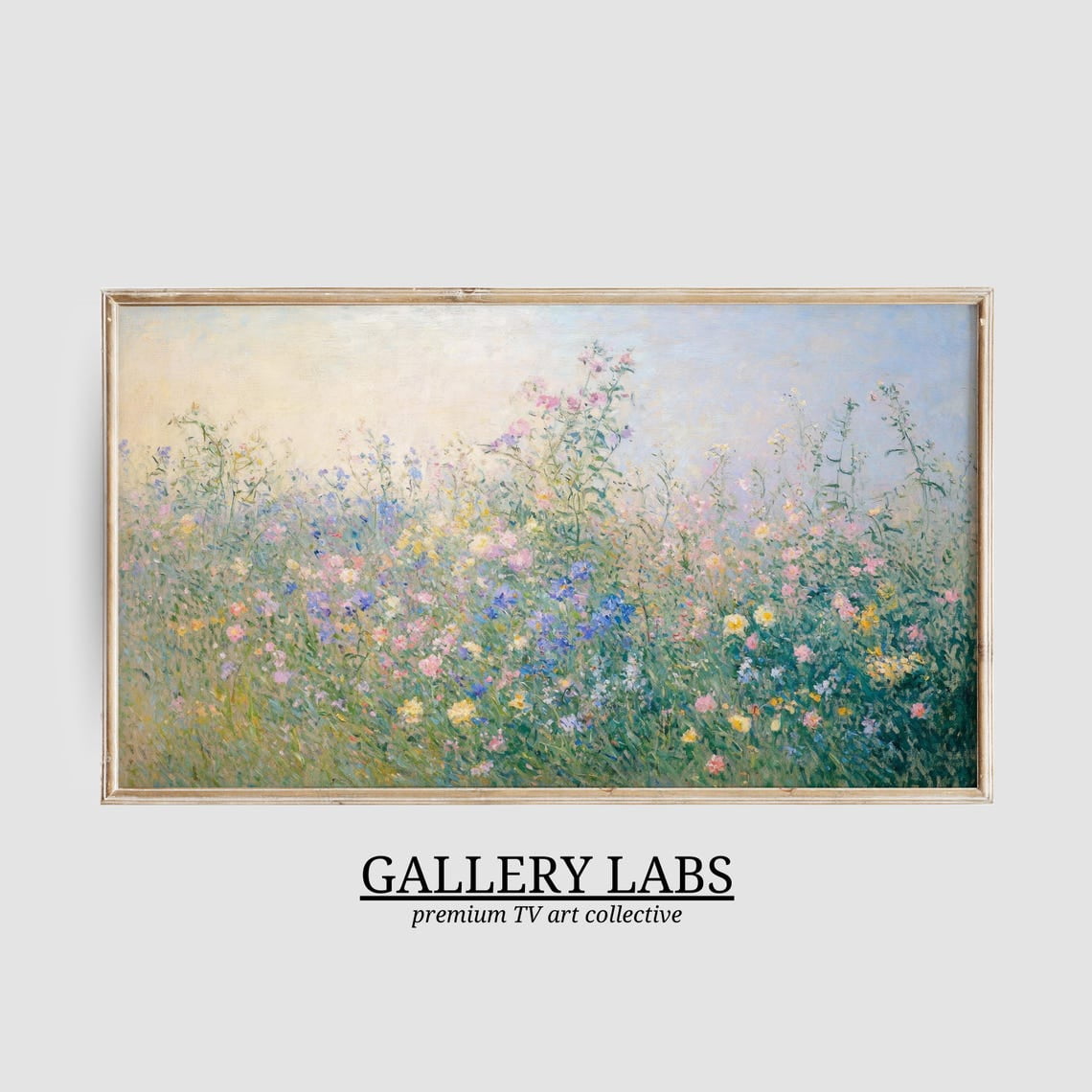 Antique Wildflower Painting Samsung Frame Tv Art Summer Flower Art