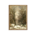 Antique Winter Forest Poster Rustic Woodland Landscape UNFRAMED Poster ...