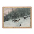 Antique Winter Forest Snowy Landscape Poster Unframed Paper Print ...