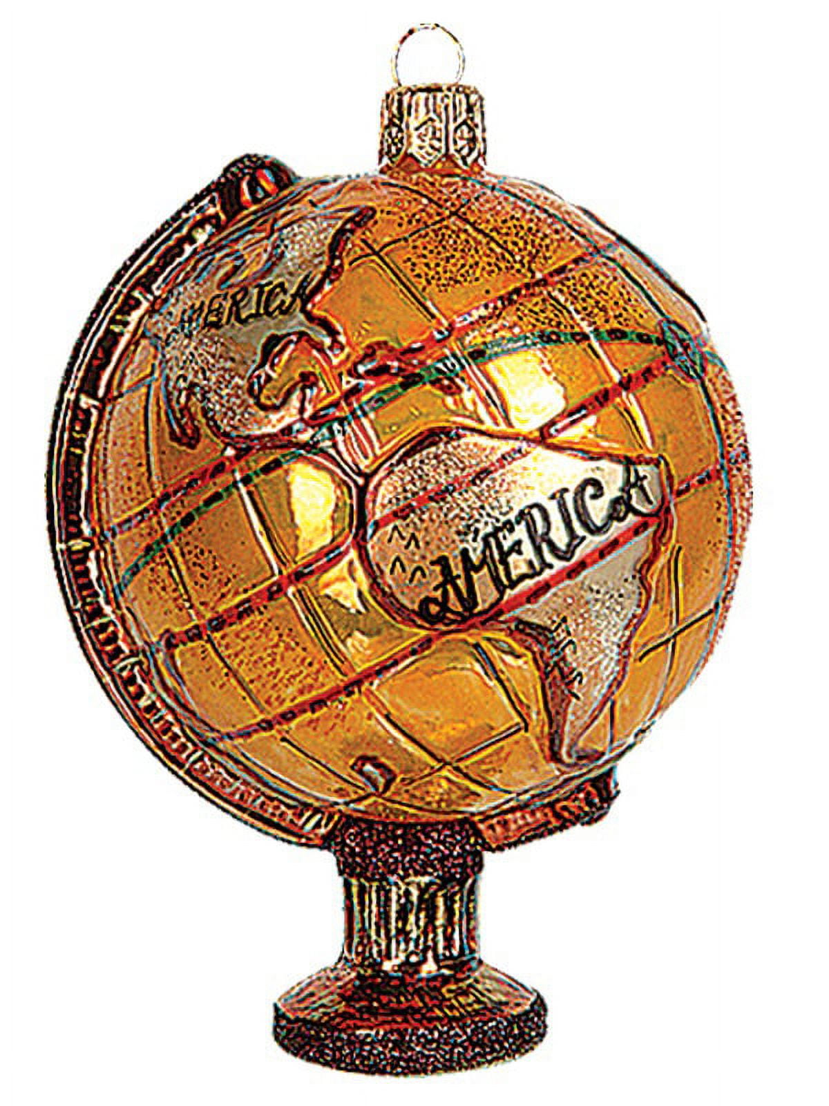 Antique World Globe Polish Blown Glass Christmas Ornament Tree ...