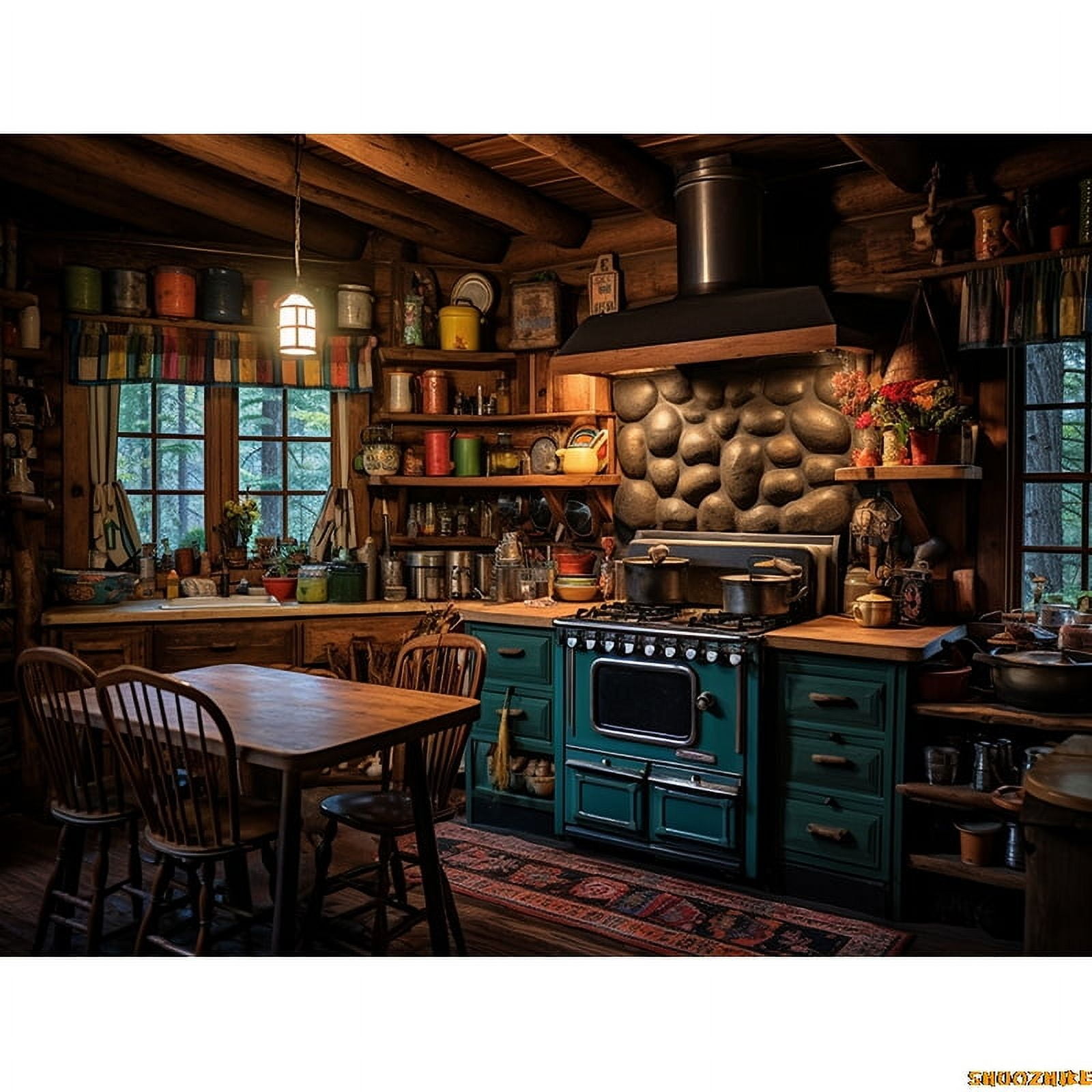 Antique library Old Tavern Barista Coffee Shop Bar Photography Backdrop ...