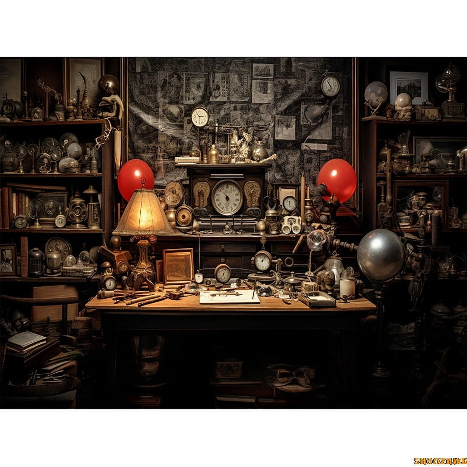 Antique library Old Tavern Barista Coffee Shop Bar Photography Backdrop ...