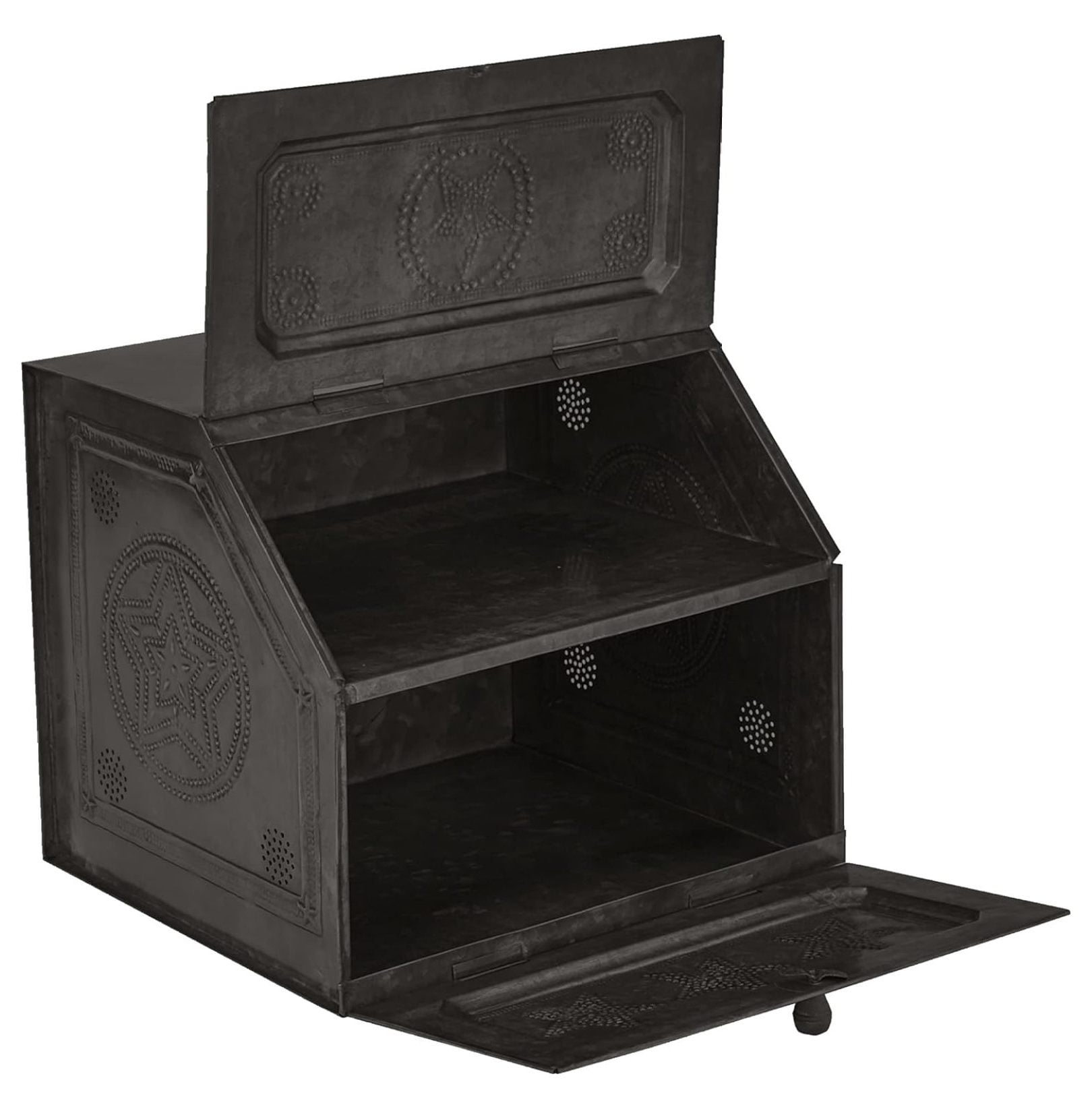 Antique of Tin Bread Box/desk Storage 21-190 - Walmart.com