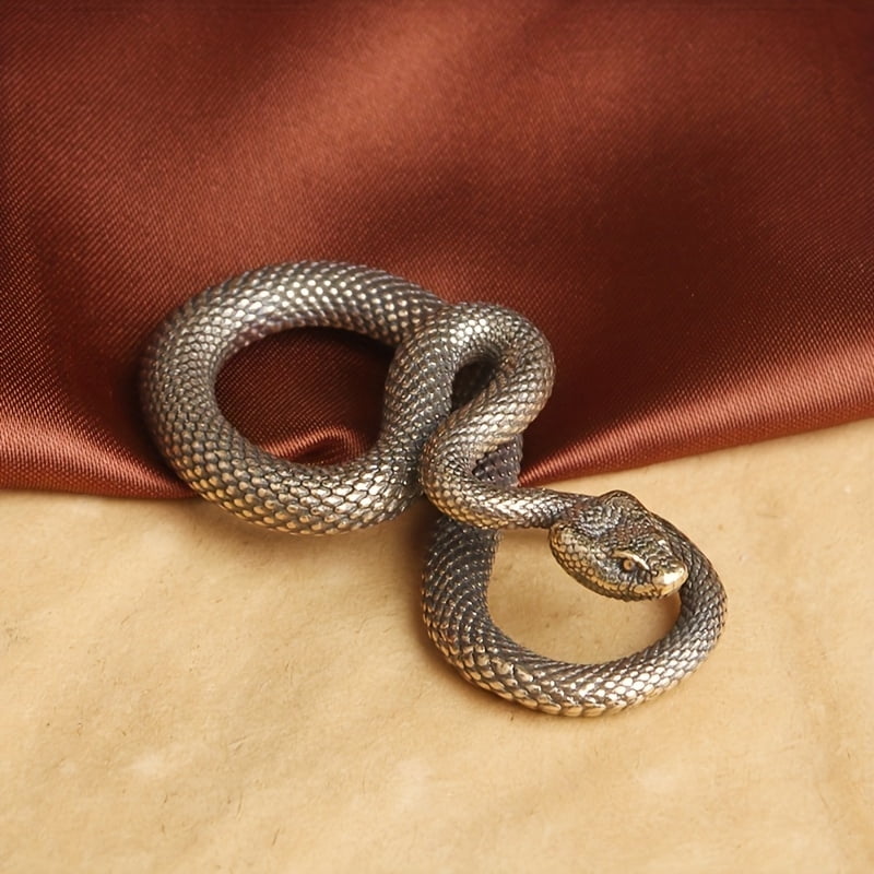 Antique style brass python sculpture - an ideal choice for home and ...