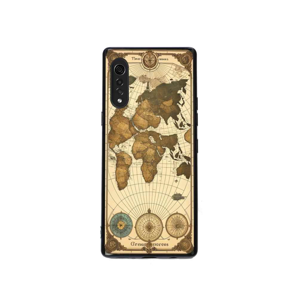 Antique-world-map-treasures-3 phone case for LG Velvet 4G for Women Men ...