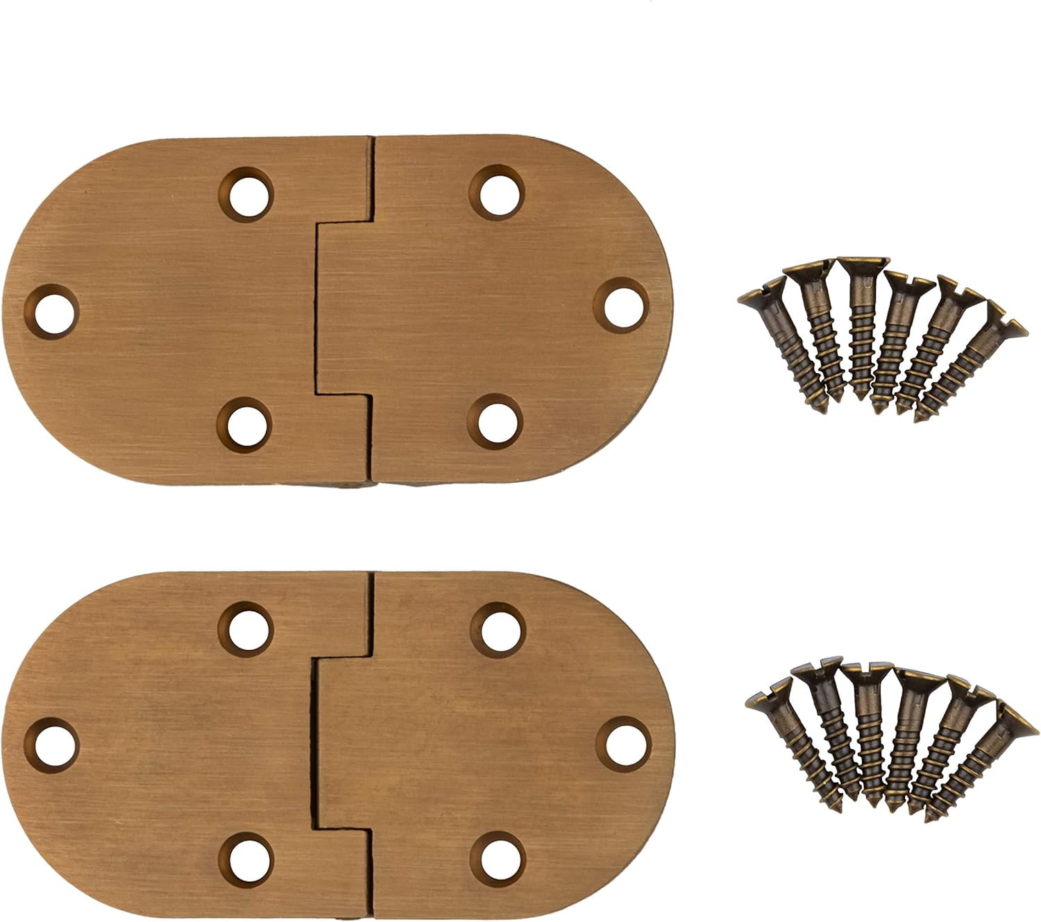 Antiqued Brass Butler Tray Hinge | 90 and 180 Degree Stop | Pack of 2 ...