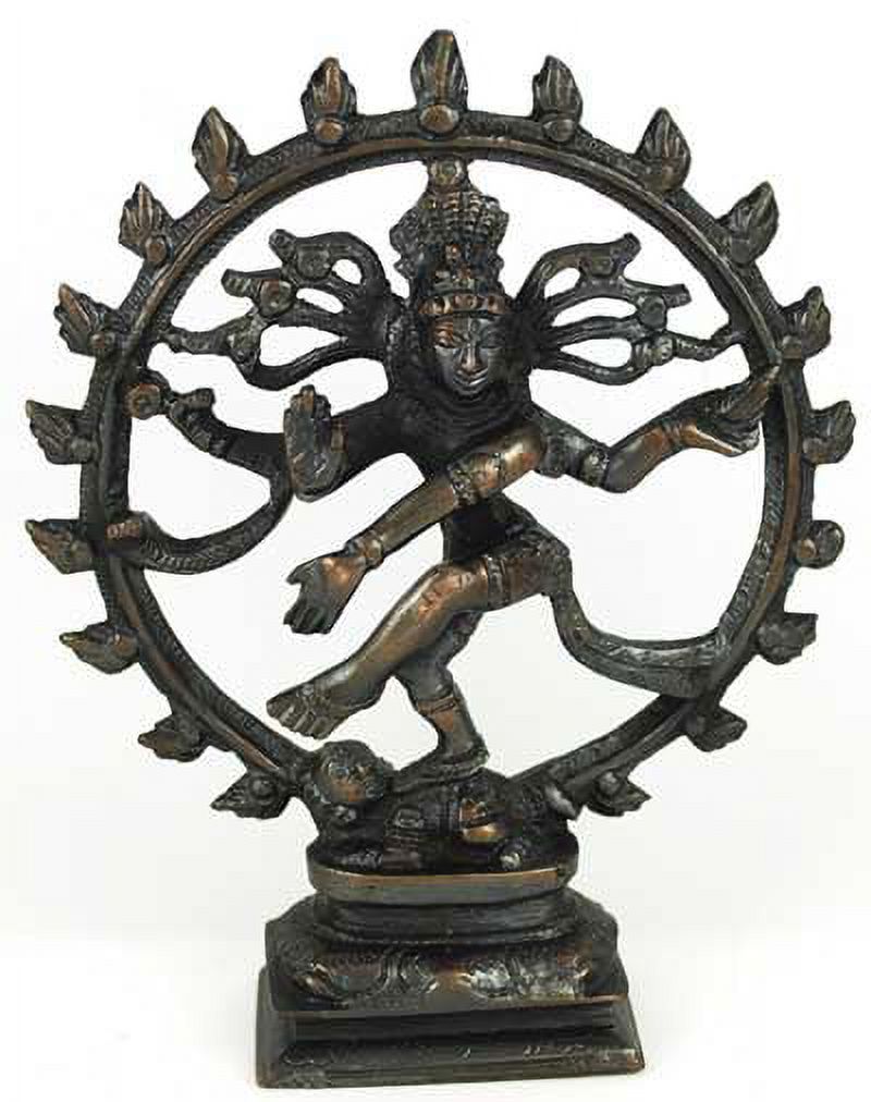 Antiqued Bronze Shiva Dancing Statue - Walmart.com