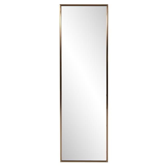 Antiqued Brushed Brass Rectangular Full Length Wall Mirror - Walmart.com