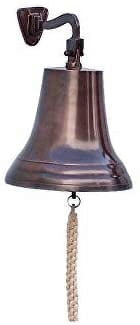 Antiqued Copper Bell 18 - Decorative Nautical Bell - Copper Bell ...