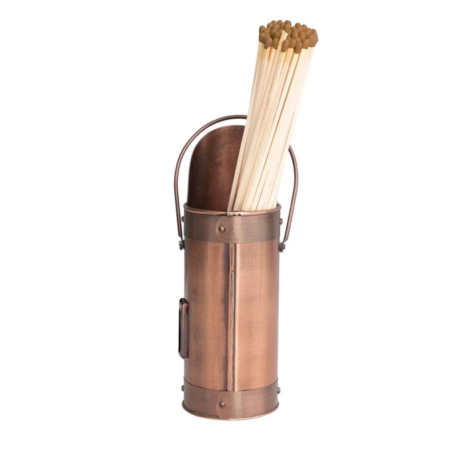 Antiqued Copper Metal Matchstick Holder with 60 Matches - Walmart.com