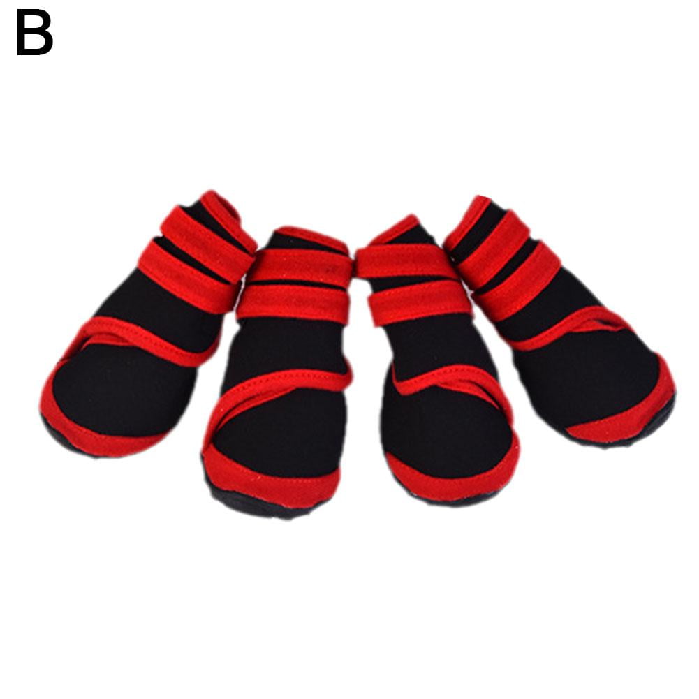 Antiskid Puppy Shoes Pet Dog Anti-slip Boots Footwear Thick Warm Socks ...