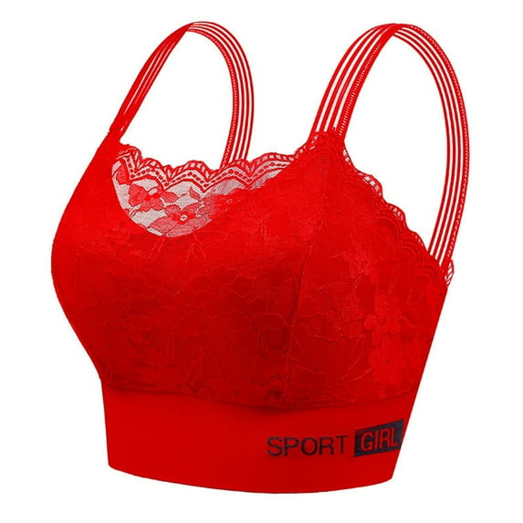 Antislip Crosses Back Sports Bra Builts In Padded Cups Nylon Fabric ...