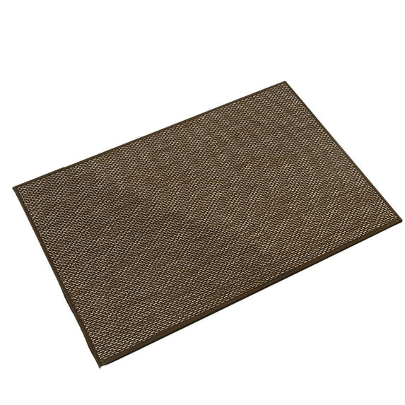 Antislip Indoor Door Mat with Rubber Backing Faux Linen Woven Texture ...
